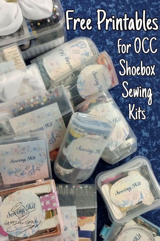 Free Printables for OCC Shoebox Sewing Kits - I Am Sew Crazy