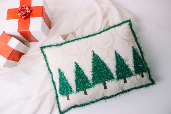 DIY Christmas Tree Pillows: Easy Couching Tutorial - I Am Sew Crazy